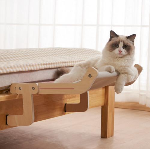 hanging cat bed with stand