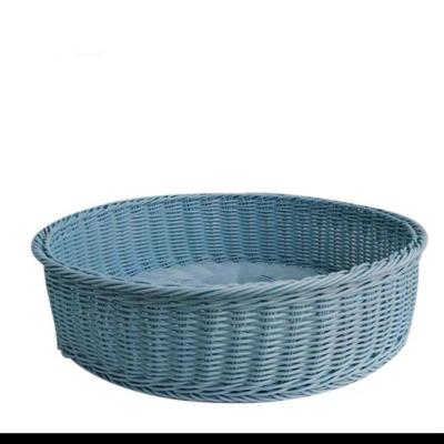 China Cane Woven Cat Dog Nest Thickened Washable Closed Rattan Cat House For Summer for sale