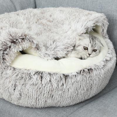 China PP Cotton Plush Covered Cat Beds For Kittens Small / Medium / Large Pet for sale