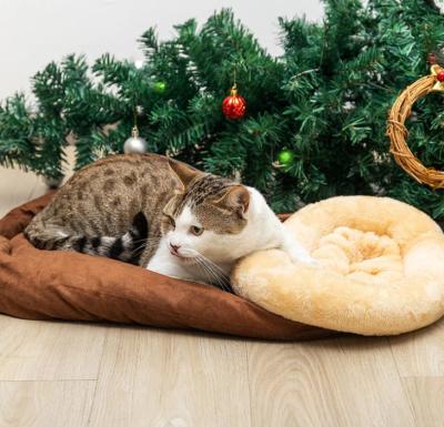 China Fleece Warm Covered Cat Snuggle Sack Indoor For Cold Weather for sale