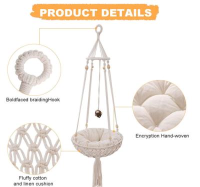 China Cat Hammock Macrame Cat Basket Bed For Cats for sale