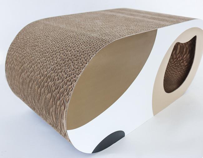 cardboard box cat bed