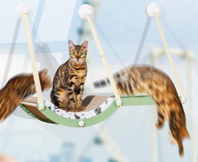 Cina Finestra di legno solida Ledge Cat Bed With Two Modes dell'asta in vendita
