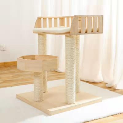 China Desmontable Modern Cat Tree Cat Climbing Frame Amigable con la piel en venta