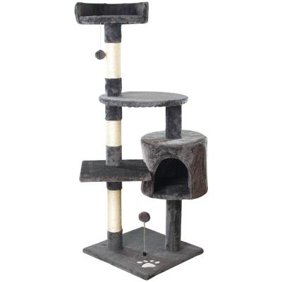 China Wood Fluff Cat Christmas Tree Niedliches Mondschein-Katzen-Klettergerüst zu verkaufen