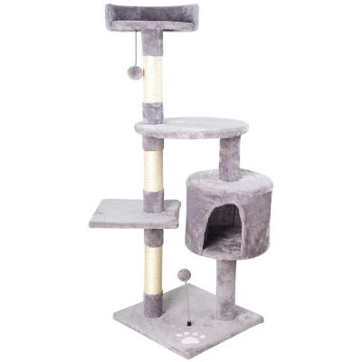 China Wood Fluff Cat Christmas Tree Niedliches Mondschein-Katzen-Klettergerüst zu verkaufen