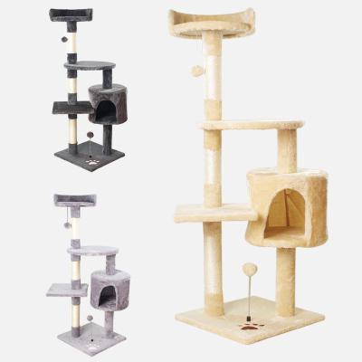 China Wood Fluff Cat Christmas Tree Niedliches Mondschein-Katzen-Klettergerüst zu verkaufen