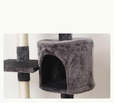 China Wood Fluff Cat Christmas Tree Niedliches Mondschein-Katzen-Klettergerüst zu verkaufen