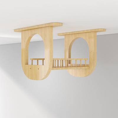 China Diy Cat Climbing Wall Wood Cute Cat Tree Save Space Free Combination for sale