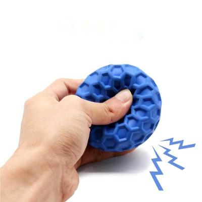 China Pet Bite-resistant Sound Chew Toy Dog Interactive Rubber Ball for sale