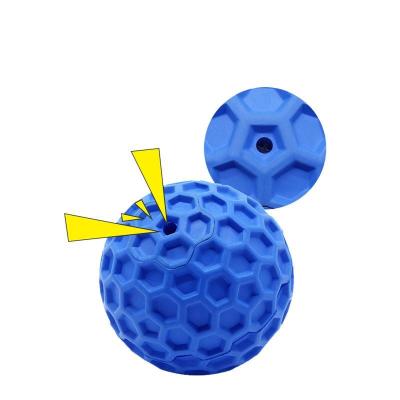 China Pet Bite-resistant Sound Chew Toy Dog Interactive Rubber Ball for sale