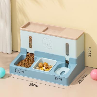 China Pet Drinker Cat Automatic Smart Refill Feeder Dog Dog Cat Bowl Dog Bowl Combination for sale