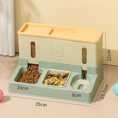 China Pet Drinker Cat Automatic Smart Refill Feeder Dog Dog Cat Bowl Dog Bowl Combination for sale