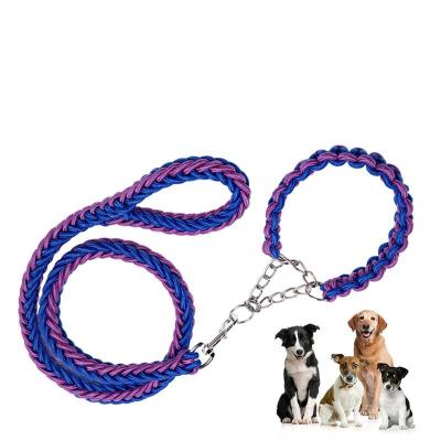 中国 ペット 調整可能な襟 犬 抗衝撃 ナイロン 8 糸 編み込み リネス 販売のため