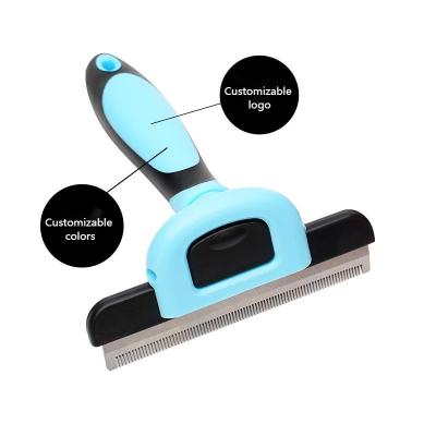 Cina Pelle galleggiante per animali domestici Dog Stainless Steel Fine-Tooth Brush Cat Detachable Portable Grooming Comb in vendita