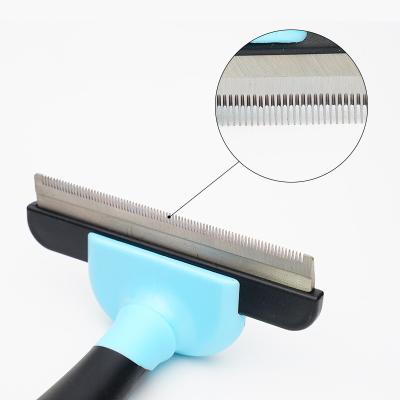 Cina Pelle galleggiante per animali domestici Dog Stainless Steel Fine-Tooth Brush Cat Detachable Portable Grooming Comb in vendita