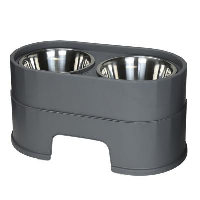 Cina Pets2go Acciaio inossidabile Pet Feeder Bowls PP personalizzabile Per gatti Cani in vendita