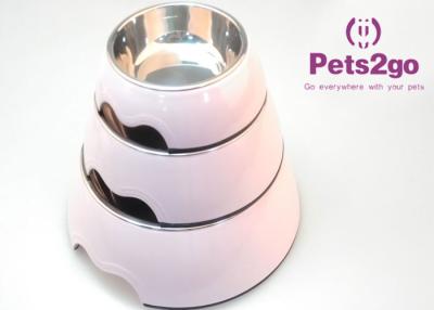 Cina Ciotole dell'alimentatore dell'animale domestico di acciaio inossidabile 350ML 17.5*14*6CM in vendita
