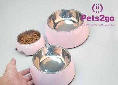 Cina Ciotole dell'alimentatore dell'animale domestico di acciaio inossidabile 350ML 17.5*14*6CM in vendita