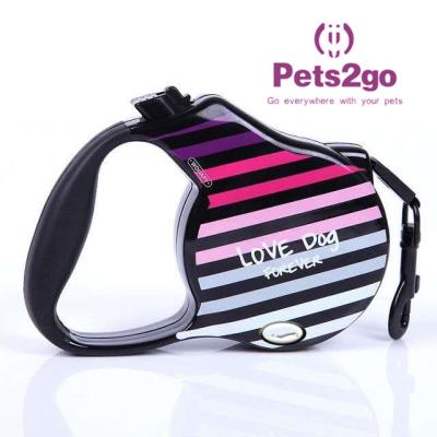 China Chrome Plated 237g 3m Retractable Cord Dog Leash for sale