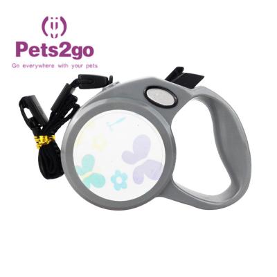 China Chrome Plated 237g 3m Retractable Cord Dog Leash for sale