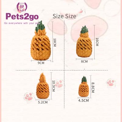中国 パイナップルは犬のための大きい9*18CMペット咀嚼のおもちゃを形づけた 販売のため