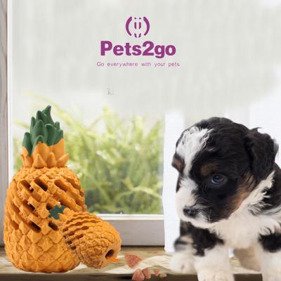 中国 パイナップルは犬のための大きい9*18CMペット咀嚼のおもちゃを形づけた 販売のため