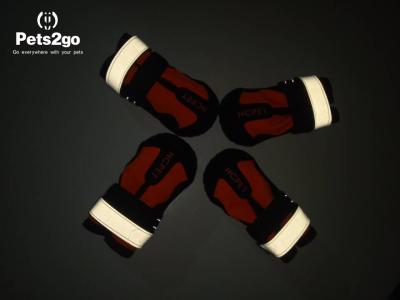 Cina cane inferiore di gomma Paw Shoes della striscia riflettente di 16.5cm in vendita