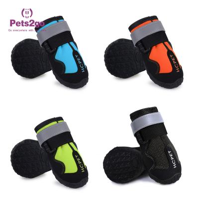 Cina cane inferiore di gomma Paw Shoes della striscia riflettente di 16.5cm in vendita