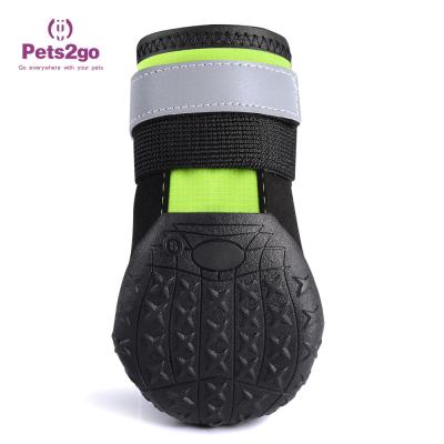 Cina cane inferiore di gomma Paw Shoes della striscia riflettente di 16.5cm in vendita