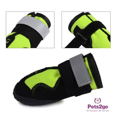 Cina cane inferiore di gomma Paw Shoes della striscia riflettente di 16.5cm in vendita