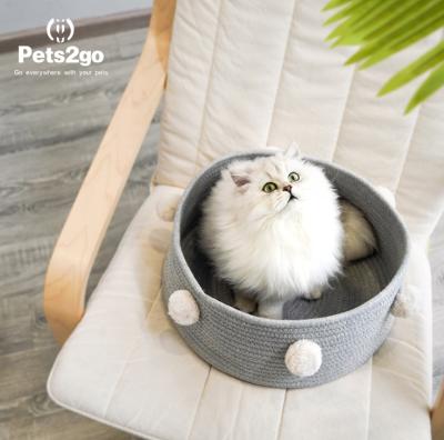 Cina Logo su misura 0.9kg 42*16CM Cat Bed rotonda in vendita