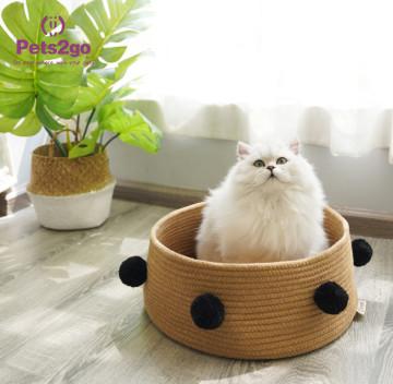 Cina Logo su misura 0.9kg 42*16CM Cat Bed rotonda in vendita