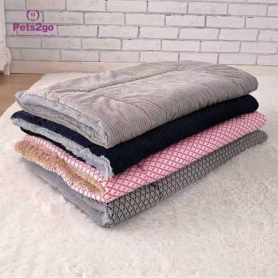 China Memory Foam Washable 100 Cotton 90*75CM Pet Bed Mat for sale