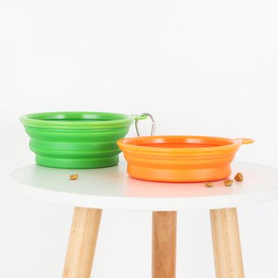 Cina Anti soffocamento di colore del silicone dell'alimentazione della ciotola lenta portatile pieghevole creativa del cane in vendita