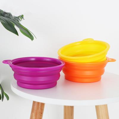 Cina Anti soffocamento di colore del silicone dell'alimentazione della ciotola lenta portatile pieghevole creativa del cane in vendita