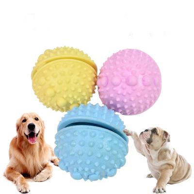 Cina Alimento di colore di Macaron che cola la palla di masticazione di Tpr per il cane in vendita