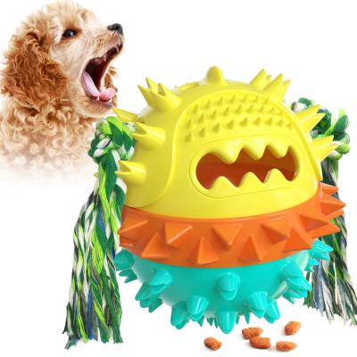 Cina Cane colante Toy Molars Stick Plastic stridulo di puzzle del cane della palla dell'alimento in vendita