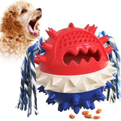 Cina Cane colante Toy Molars Stick Plastic stridulo di puzzle del cane della palla dell'alimento in vendita
