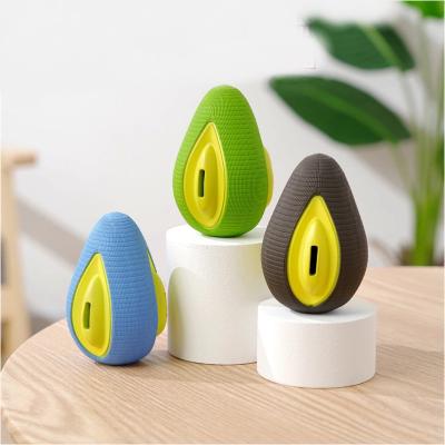 China El animal doméstico de goma de pulido del aguacate del punzón de acero mastica la salida de los juguetes resistente en venta