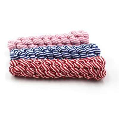 Cina Giocattolo multicolore 20X1cm del cane della corda del cotone per la pulizia dei denti in vendita