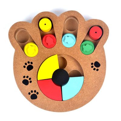 Cina L'artiglio resistente del morso ha modellato il cane che alimenta Toy With Wooden Bone in vendita