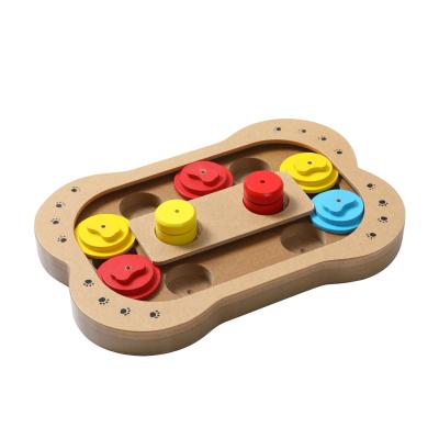 Cina L'artiglio resistente del morso ha modellato il cane che alimenta Toy With Wooden Bone in vendita