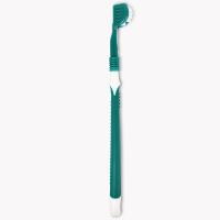China Three Head Three Sided Plastic Pet Toothbrush for sale