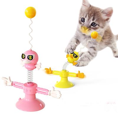 Cina La piattaforma girevole del mulino a vento della tazza di aspirazione prende in giro il puntatore Cat Toy del laser del Odm in vendita