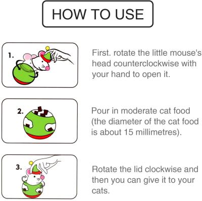 China Cat Christmas Mouse  Feeder Interactive Cat Toys Cat Puzzle Toy for sale