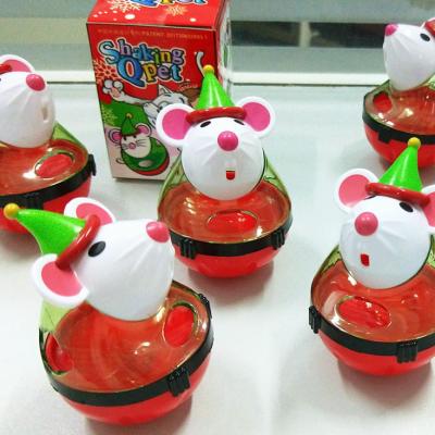 China Cat Christmas Mouse  Feeder Interactive Cat Toys Cat Puzzle Toy for sale