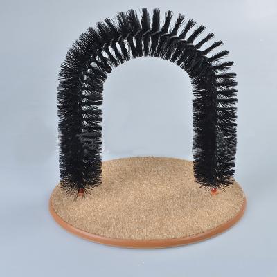 Cina Setola Ring Pet Cleaning Brush Self dell'arco che governa per lo spargimento di controllo in vendita