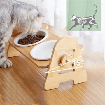 Cina Ciotole alzate ceramiche elevate del cane della porcellana per i piccoli cani in vendita