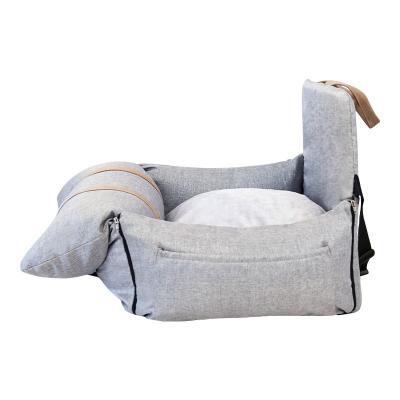 China Pet Lattice Color Matching Folding Car Dog Seat Portable for sale